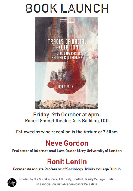 Book Launch: ‘Traces of Racial Exception: Racializing Israeli Settler ...